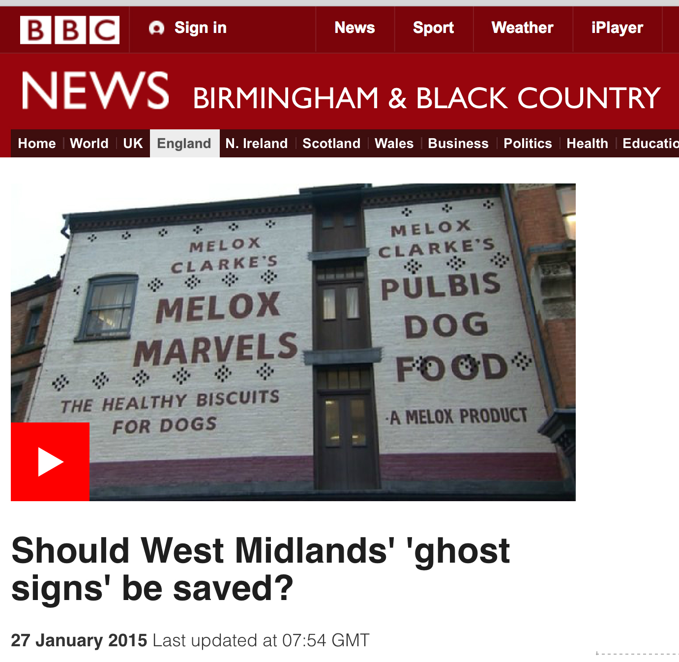 Signwriting in the news - J Connor Signs